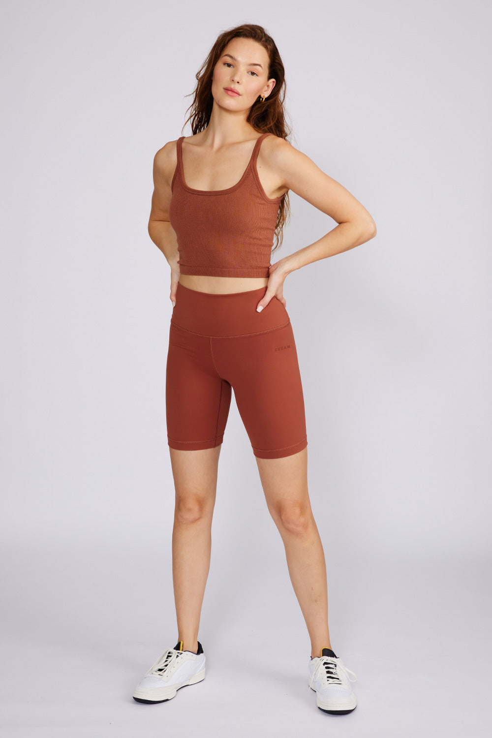 Cream Yoga - Kendall cami bra tank rust